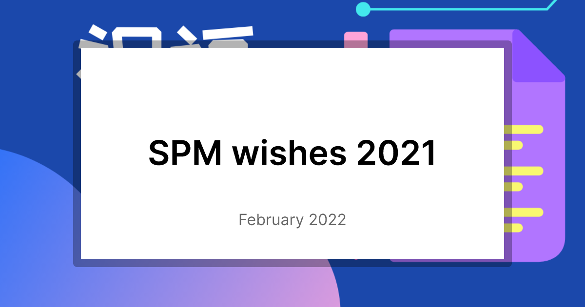 SPM wishes 2021